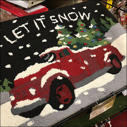 Wegmans Let-It-Snow Door Mat Rack – Fixtures Close Up