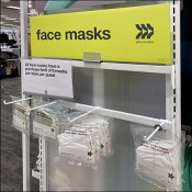 Children’s Face Masks Display by All-In-Motion – Fixtures Close Up