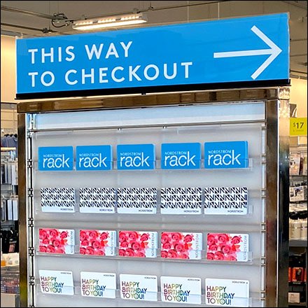 Checkout Debit-Credit Only Notice – Fixtures Close Up