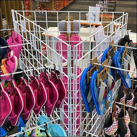 DSW Kids Shoes Rack Clearance Billboard – Fixtures Close Up