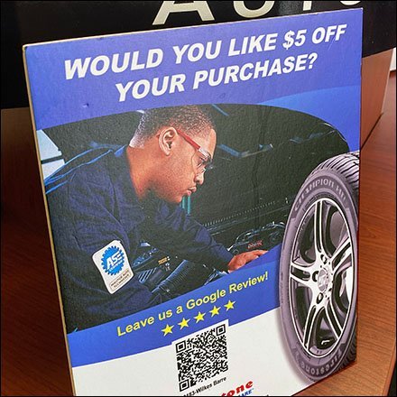 Firestone $5 Off QR-Code Review – Fixtures Close Up