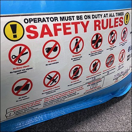 Bounce-House Adult Supervision Required – Fixtures Close Up