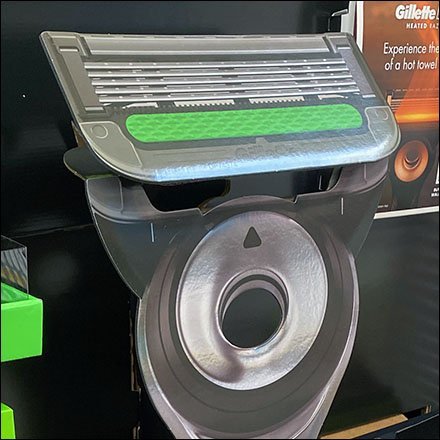 Gillette Shelf-Top Tower Display Inline – Fixtures Close Up