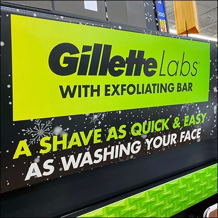 Gillette Shelf-Top Tower Display Inline – Fixtures Close Up