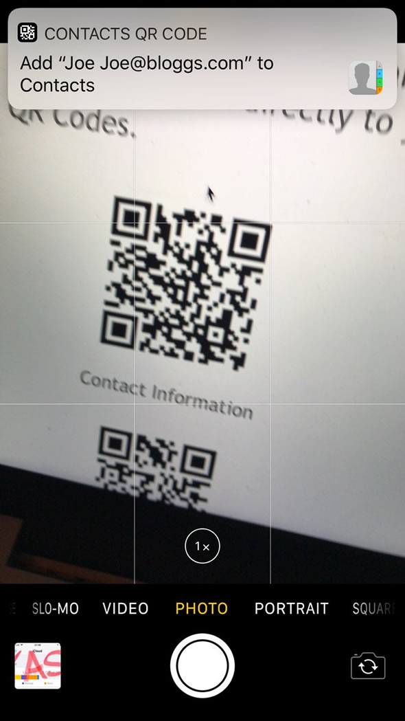 iOS 11 สามารถสแกน QR Code ได้โดยตรงจากแอพพลิเคชั่น Camera ใน iPhone หรือ iPad | techfeedthai