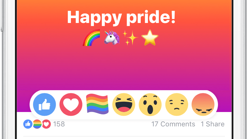 วิธีการเปิดใช้งานไอคอนพิเศษ Reaction ธงสีรุ้งใน Facebook ฉลองเดือนแห่ง ...