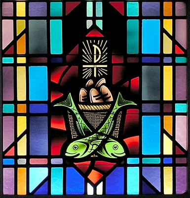 Baptism Shell Stained Glass
