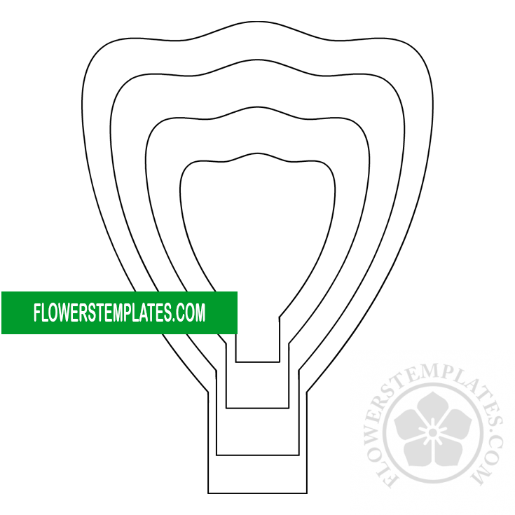 Paper Flowers Pattern printable - Flowers Templates