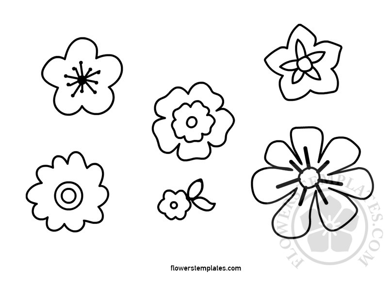 Flower Doodle - Flower Templates