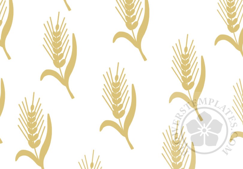 Wheat pattern - Flowers Templates