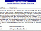 Microsoft Access Objects With Identical Sql Definitions