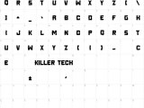 Killer Tech Font By Joseph Dawson Fontriver
