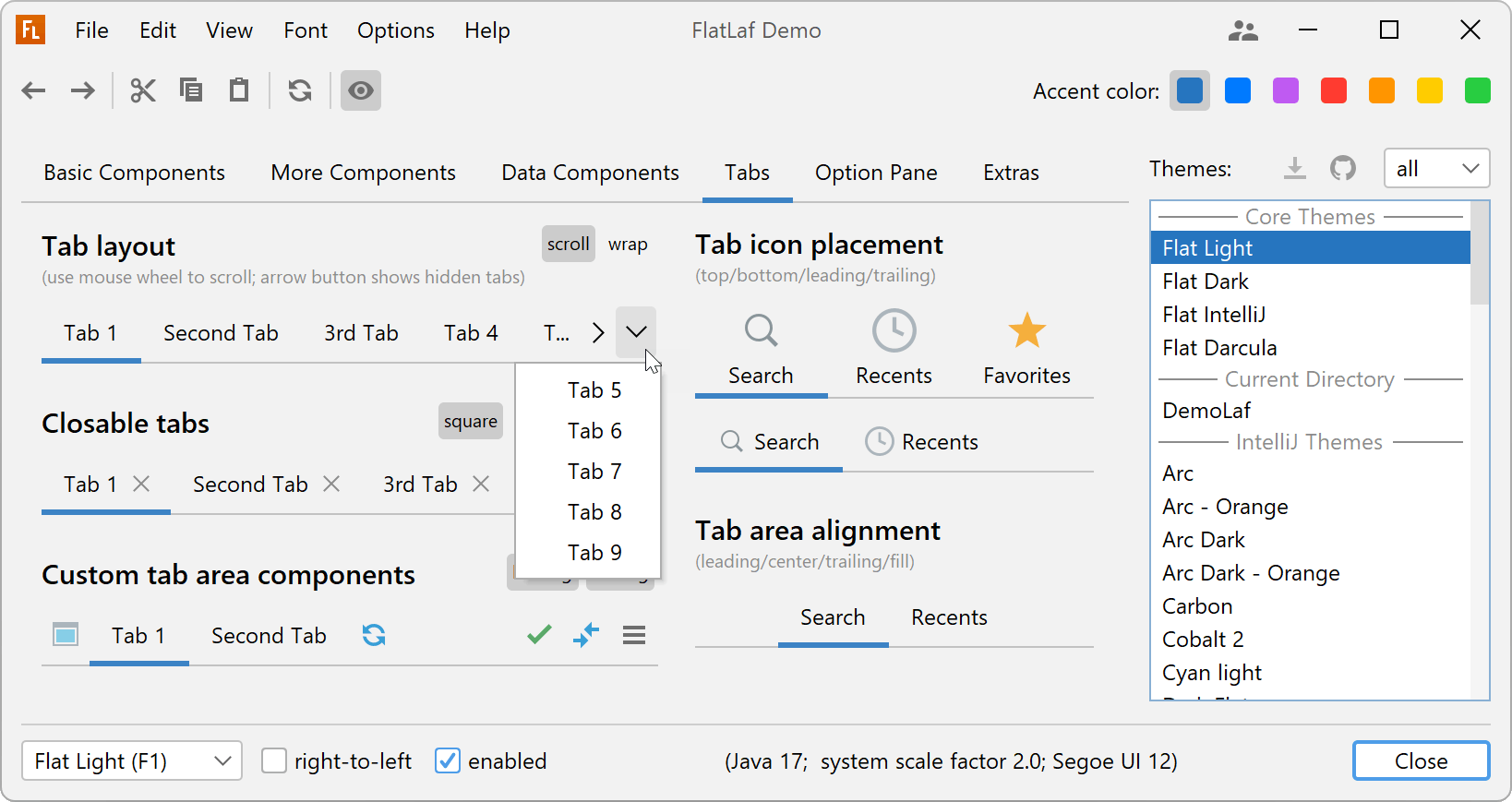 Java Swing Look And Feel Themes