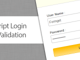 Javascript Login Form Validation Formget