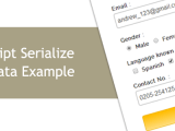 Javascript Serialize Form Data Formget