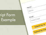 Onclick Javascript Form Submit Formget