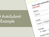Javascript Auto Submit Form Example Formget