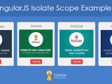 Angularjs Isolate Scope Formget