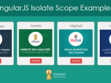 Angularjs Isolate Scope Formget