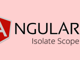Angularjs Isolate Scope Formget