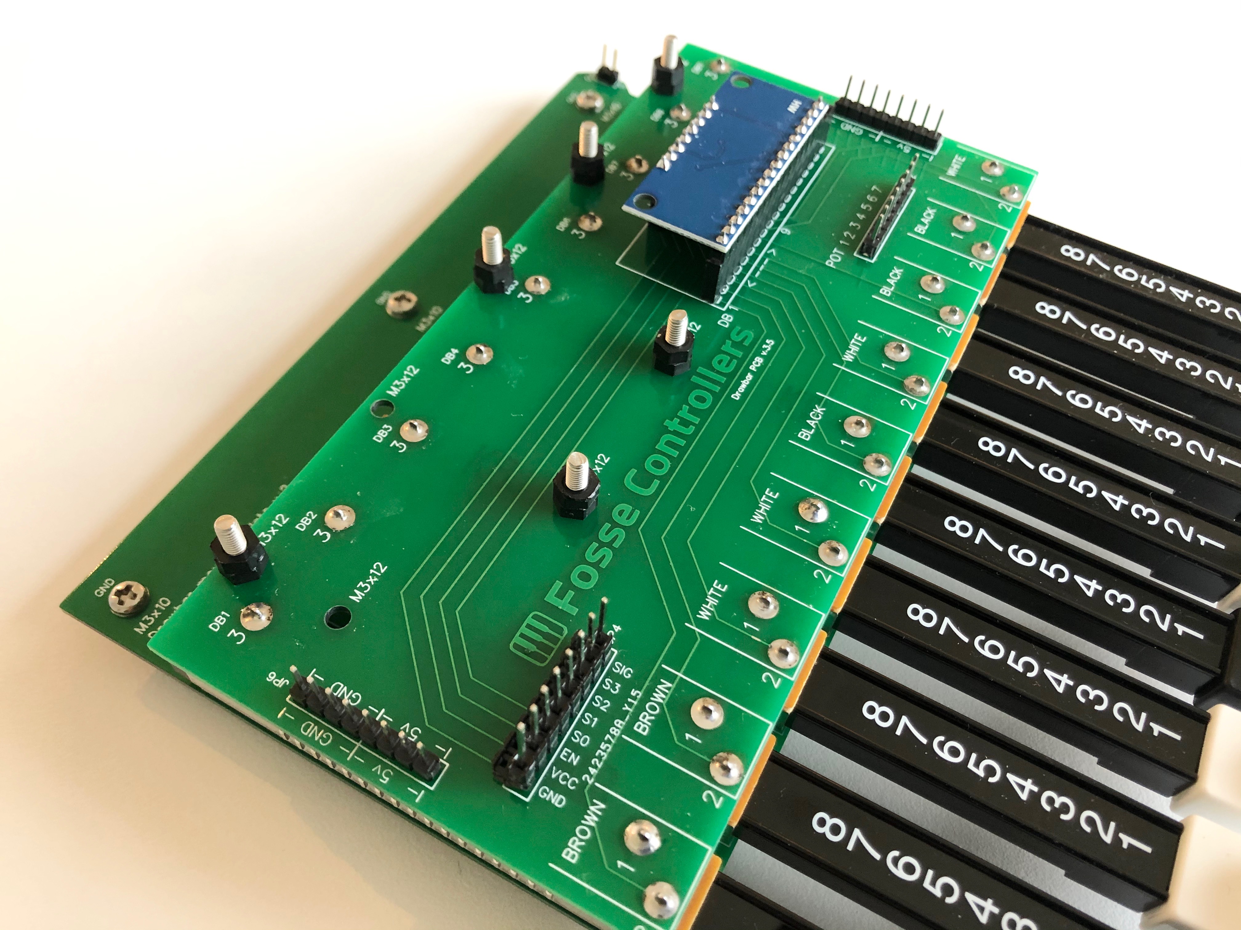 DIY Drawbar kit with PCB and multiplexer – Fosse Controllers