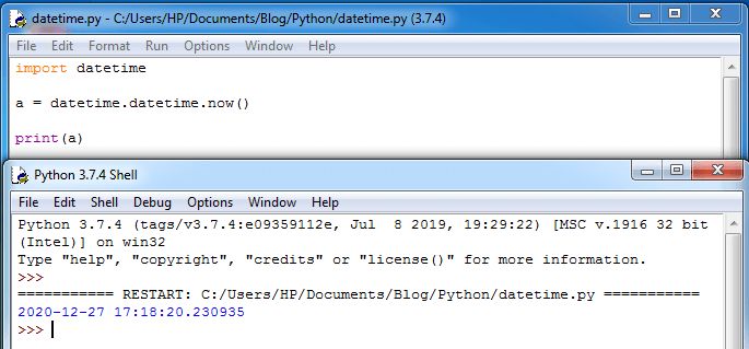 Datetime Python