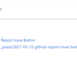 Github Report Issue Button