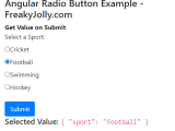 Angular Radio Button Example Reactive Form Get Value Validation