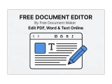 Free Document Editor Edit Pdf Word Text Online