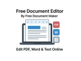 Free Document Editor Edit Pdf Word Text Online