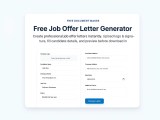 Free Job Offer Letter Generator Create Download Pdf