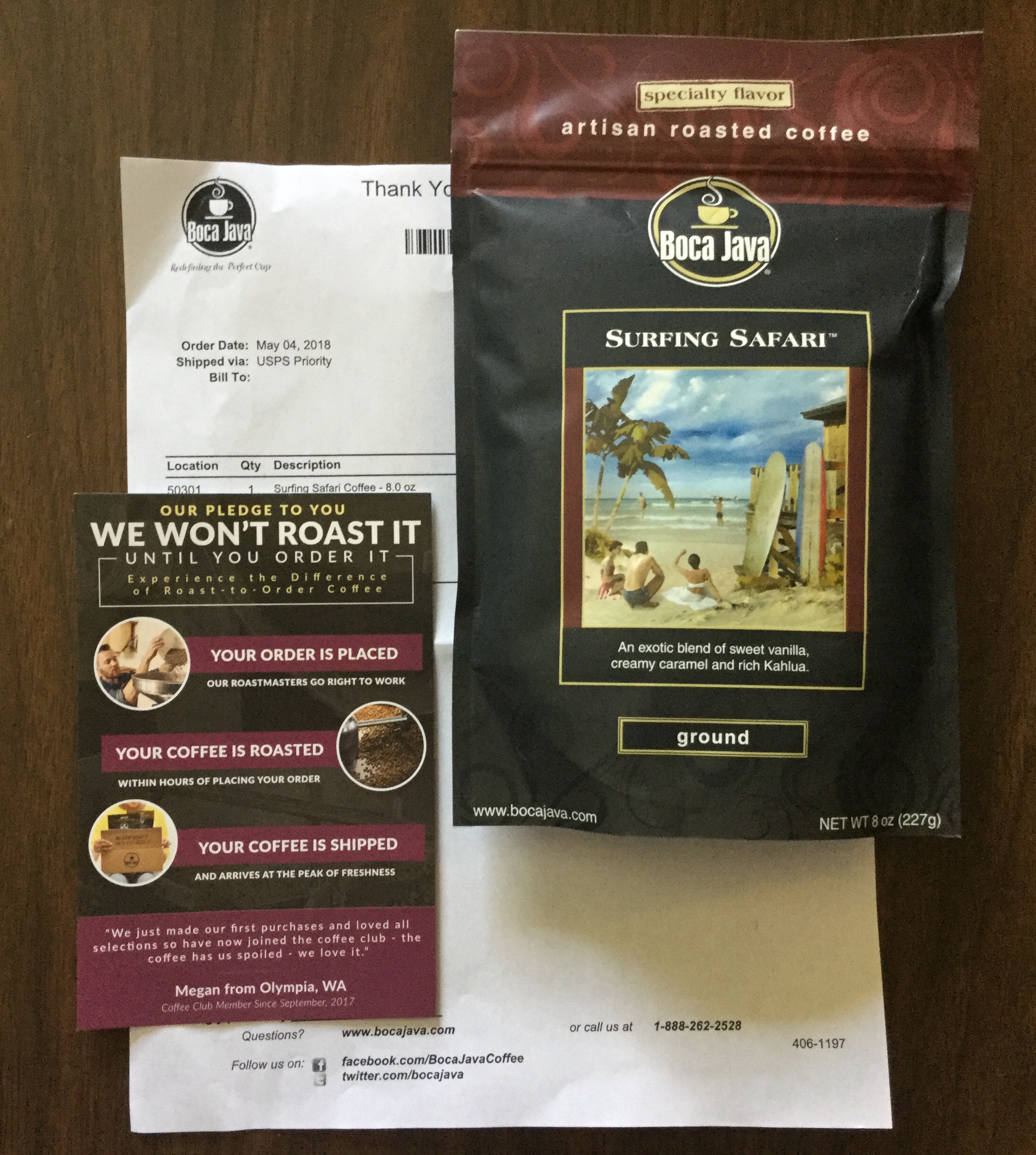 Free Boca Java Coffee Sample