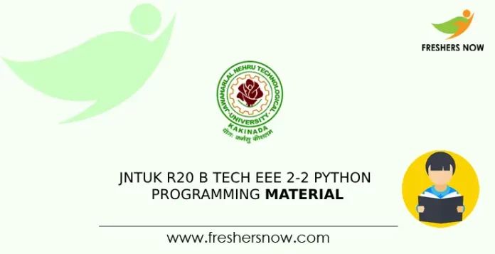 Jntuk R20 B Tech Eee 2 2 Python Programming Material Notes - Dark Background Collection - 8K Quality