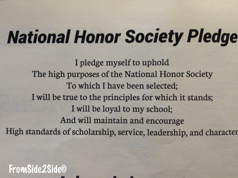 High School Chronicles National Honor Society NHS