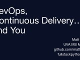 Devops Continuous Delivery And You Full Stack Python