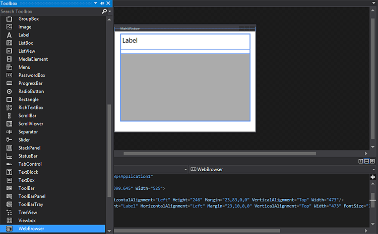 Rendering Charts in WPF Application Using Visual Studio Rendering Charts in WPF Application Using Visual Studio