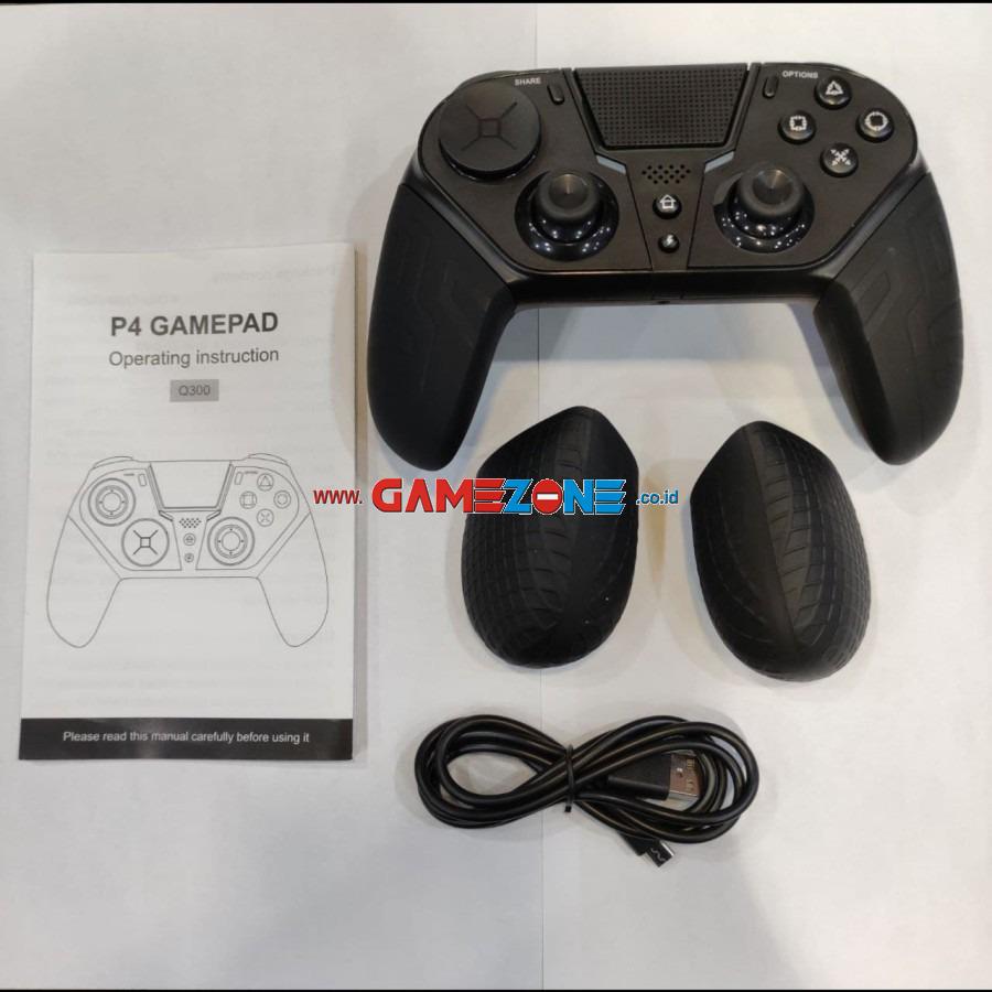Jual STIK PS4 /WIRELESS CONTROLLER P4 Q300/ GAMEPAD - GAMEZONE