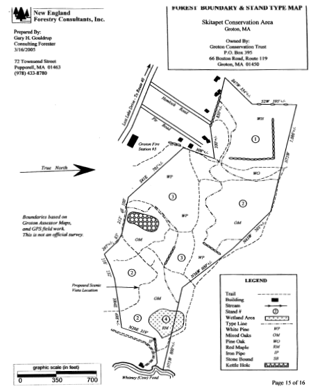 Trails in Groton, Massachusetts