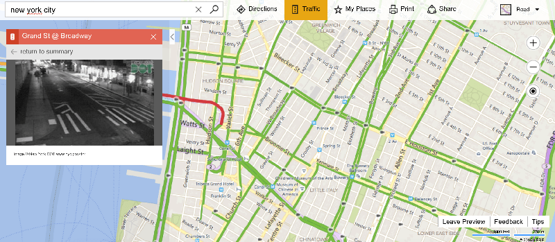 Microsoft ajoute des caméras de surveillance routière à Bing Maps ...