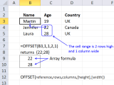 Excel Offset Function Formula Examples And Uses