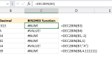 How To Use The Dec2bin Function