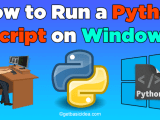 How To Run A Python Script On Windows Python Programming