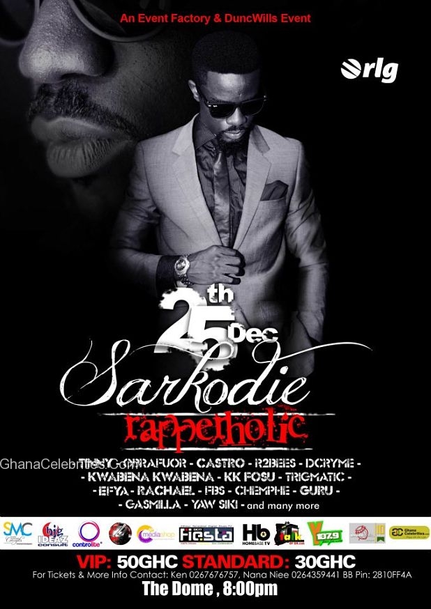 GC Christmas Giveaway: 10 ‘Sarkodie Rapperholic - Live In Concert ...