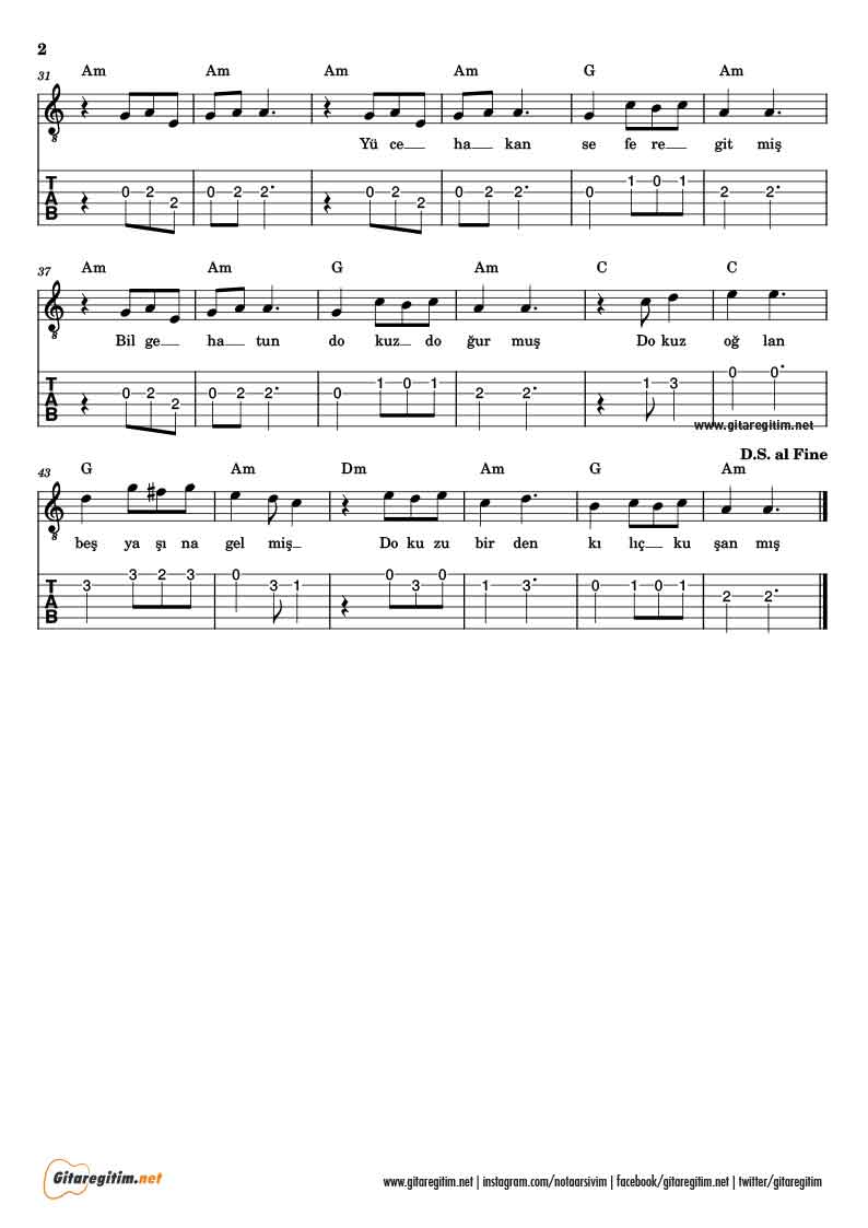Barış Manço – Nazar Eyle, Nazar Eyle – Gitar Tab » Gitareğitim.net Barış Manço – Nazar Eyle, Nazar Eyle – Gitar Tab » Gitareğitim.net