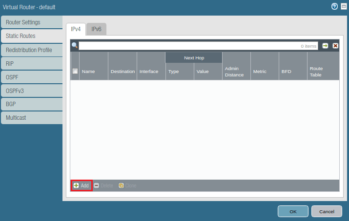 How to Configure Static Route on Palo Alto Firewall - GNS3 Network