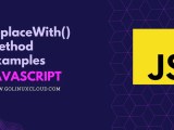 Javascript Replacewith Method Golinuxcloud