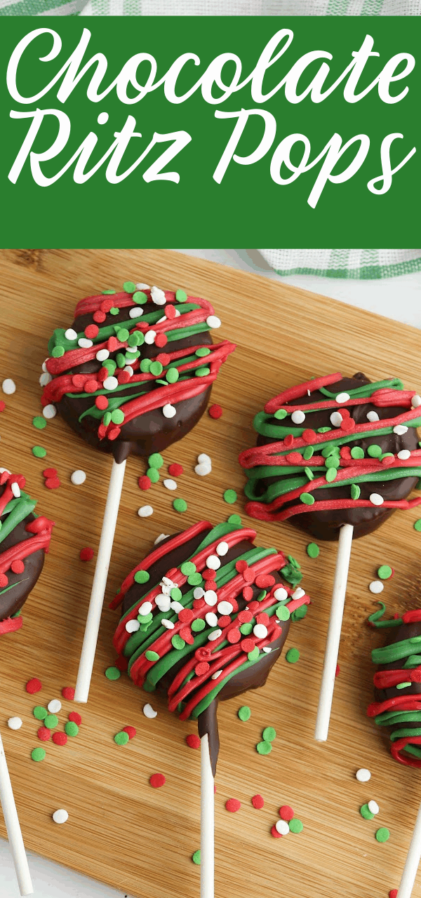 Chocolate-Covered Ritz Cracker Cookie Pops - Graceful Little Honey Bee