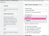 How To Use A Section Navigation Widget To Highlight Posts In Wordpress