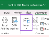 How To Create A Print To Pdf Button In Microsoft Excel On Windows 11