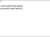 Java Hello World Program